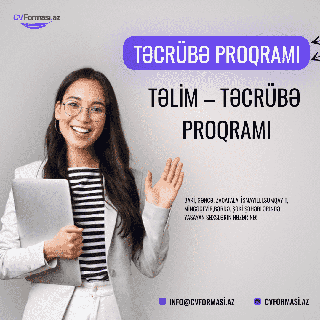 Atəşgah Sığorta - Təlim – təcrübə proqramı - CV forması