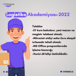2022 Logistika Akademiyası təcrübə proqramı - CV forması